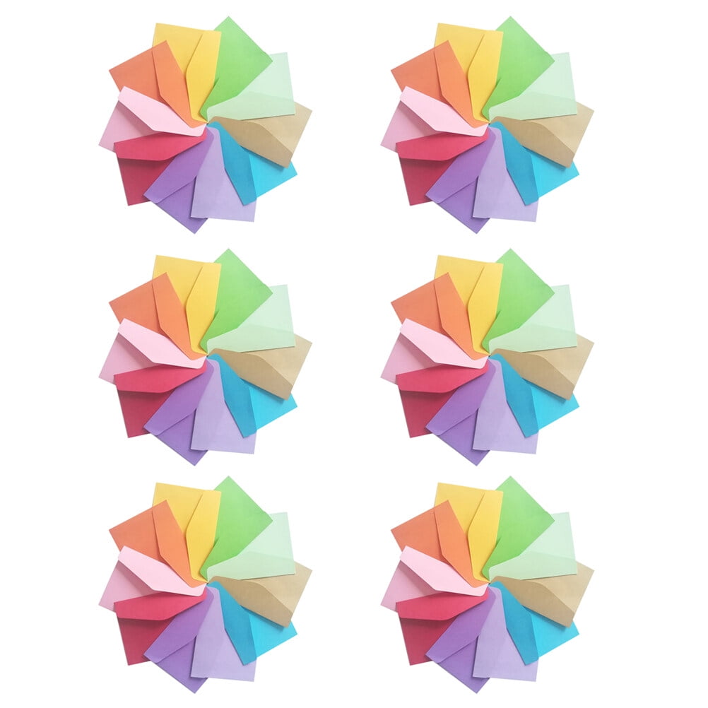 60Pcs Mini Colorful Unprinted Envelope Blank Monochromatic Envelope ...