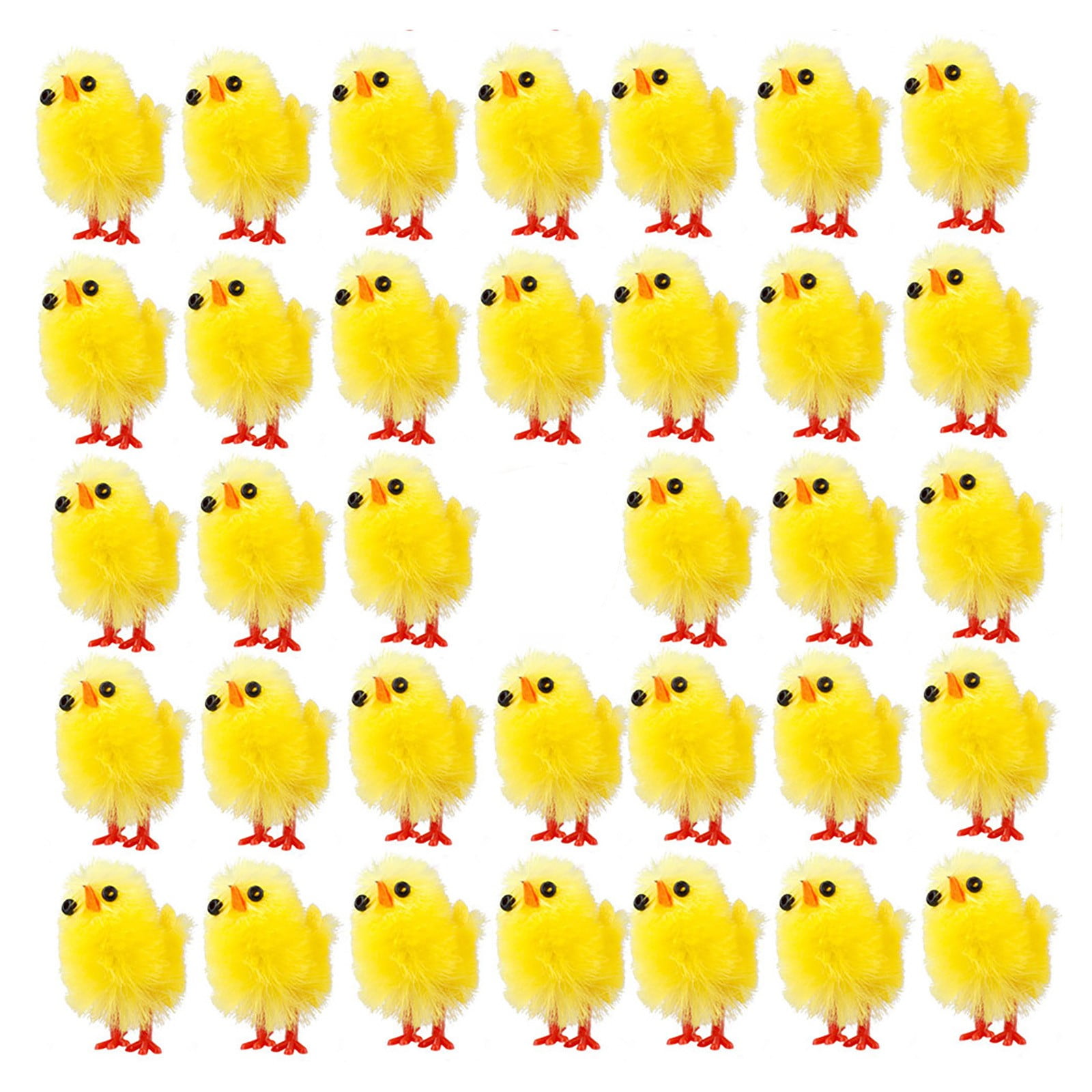 60Pcs Mini Easter Chicks Yellow 1.1Inch Easter Chicks Cute Fully Easter ...
