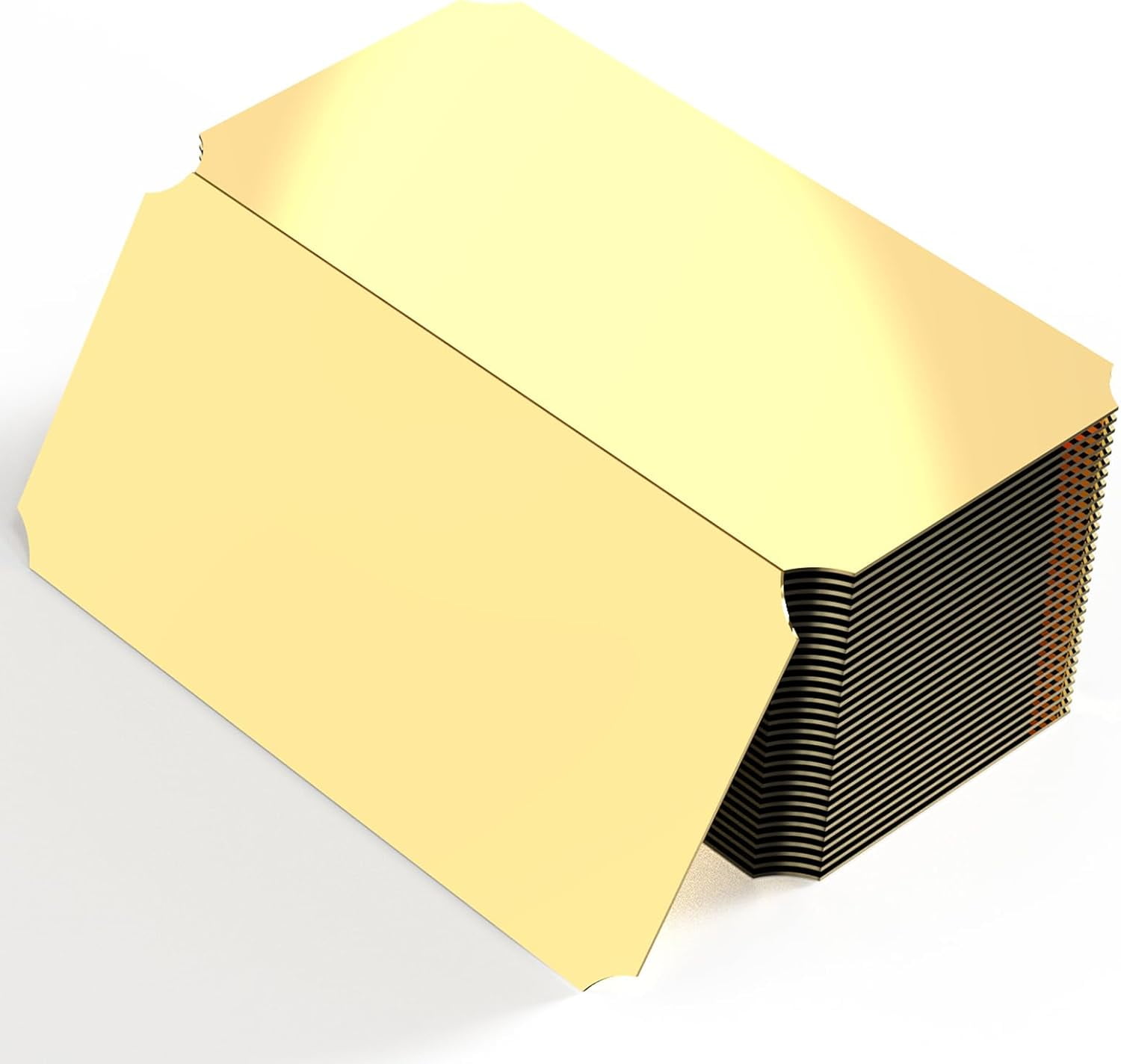 60Pcs Name Plates Laser Engraved Brushed Solid Brass and Mirror ...