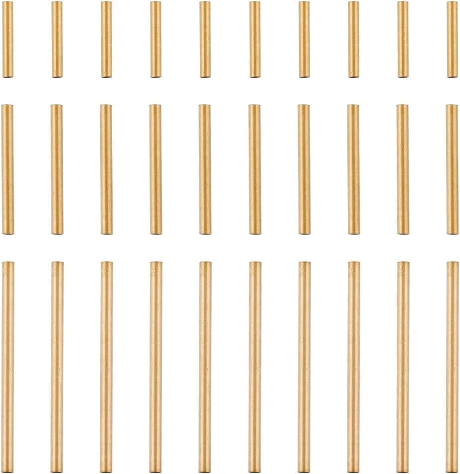 60Pcs Noodle Spacer Beads Long Noodle Tube Beads Straight Tube Beads ...