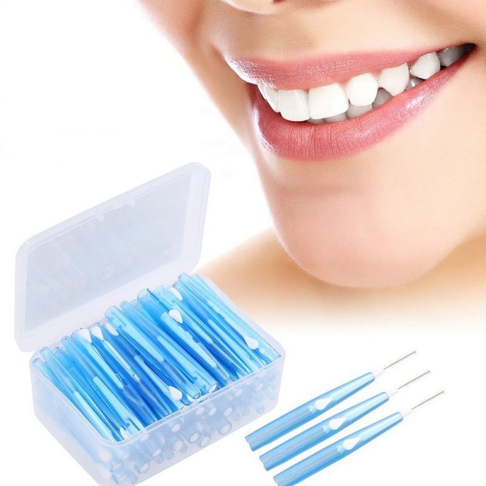 60Pcs/Pack Push-Pull Interdental Brush 0.6-1.5 MM Dental Tooth Pick ...