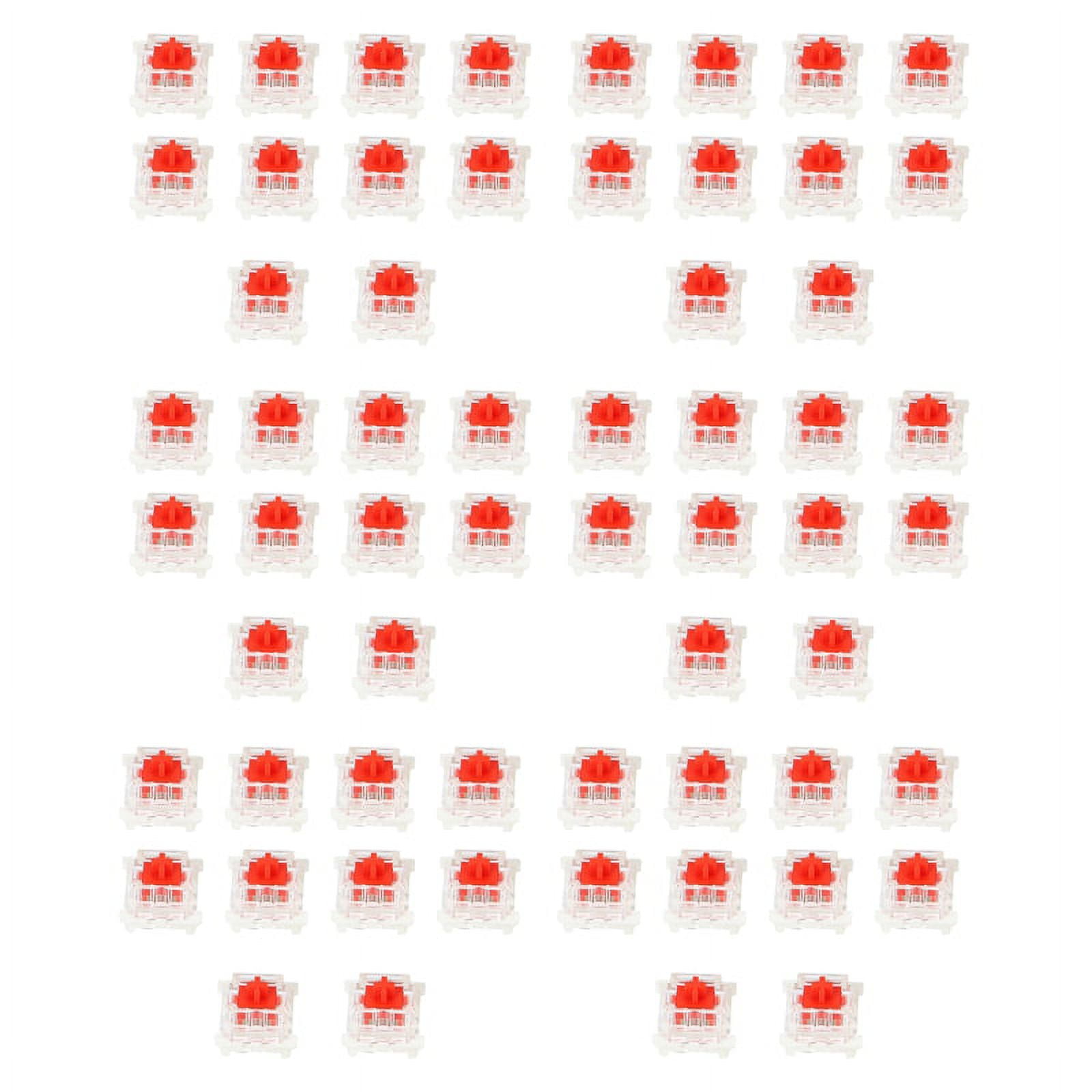 60Pcs Plastic for Cherry Red 3 Pin MX RGB Mechanical Switch Keyboard ...