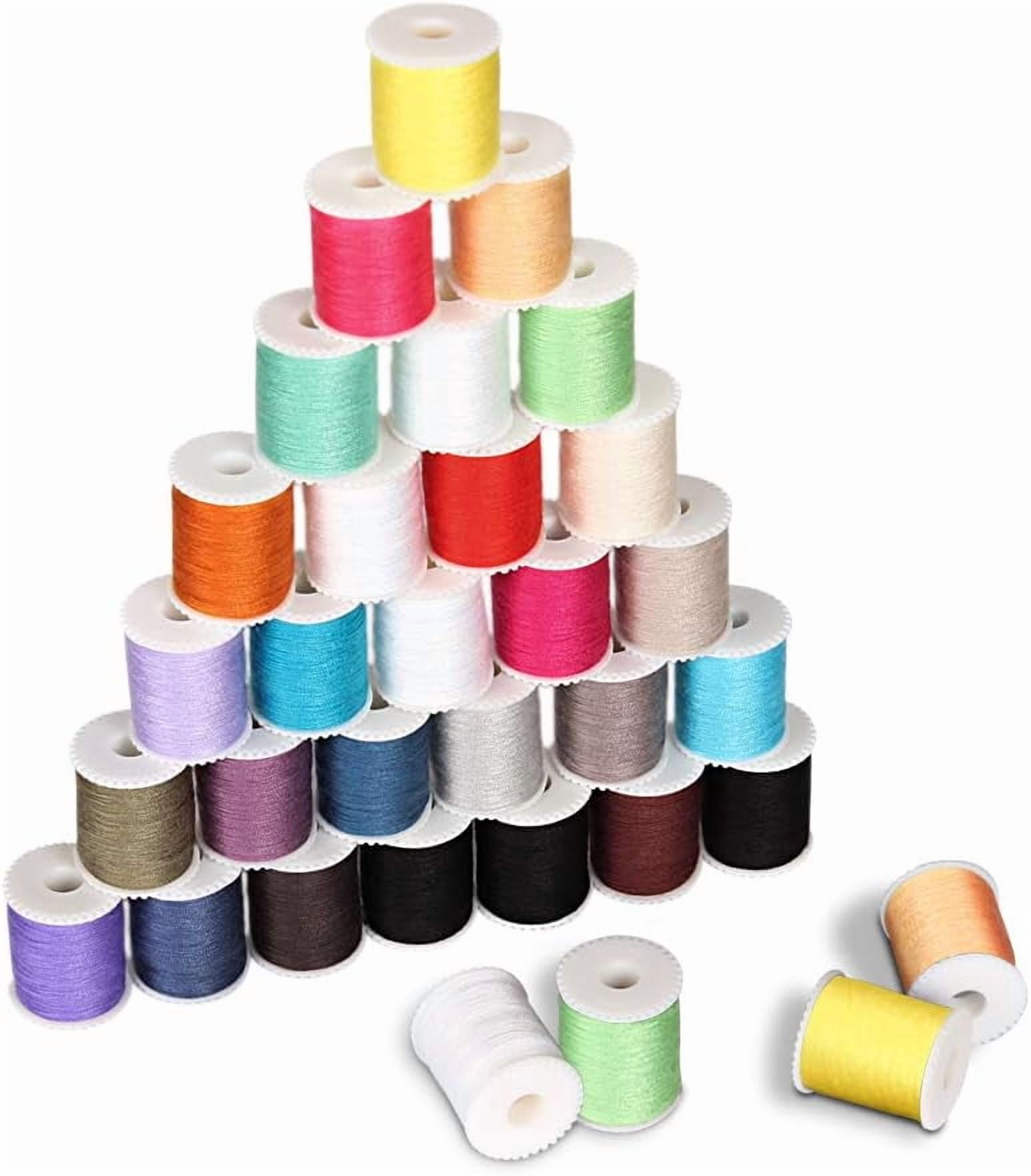 60Pcs Polyester Sewing Thread Set, All-Purpose Spools for Hand/Machine ...