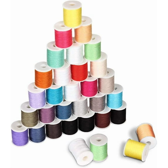 60Pcs Polyester Sewing Thread Set, All-Purpose Spools for Hand/Machine ...