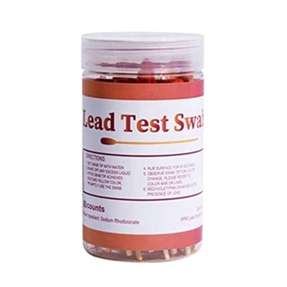 60Pcs Rapid Home Lead Testing Swabs Lead Test Swabs for Metal Dishes ...