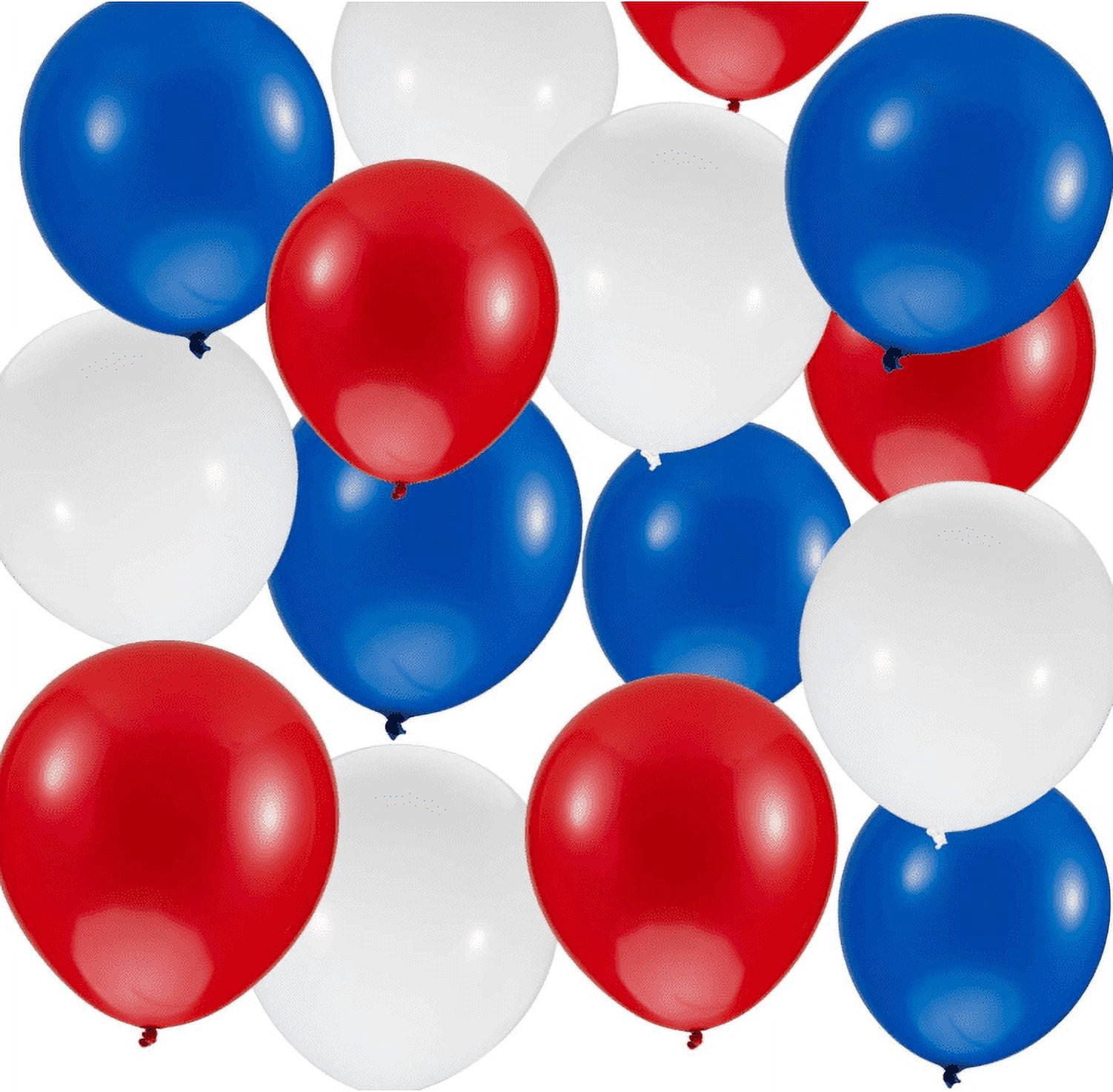 60Pcs Red White and Blue Latex Balloons for 4th of July Decorations ...