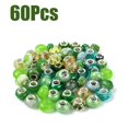 60Pcs Resin European Beads Large Hole Beads with Silver Tone Brass ...