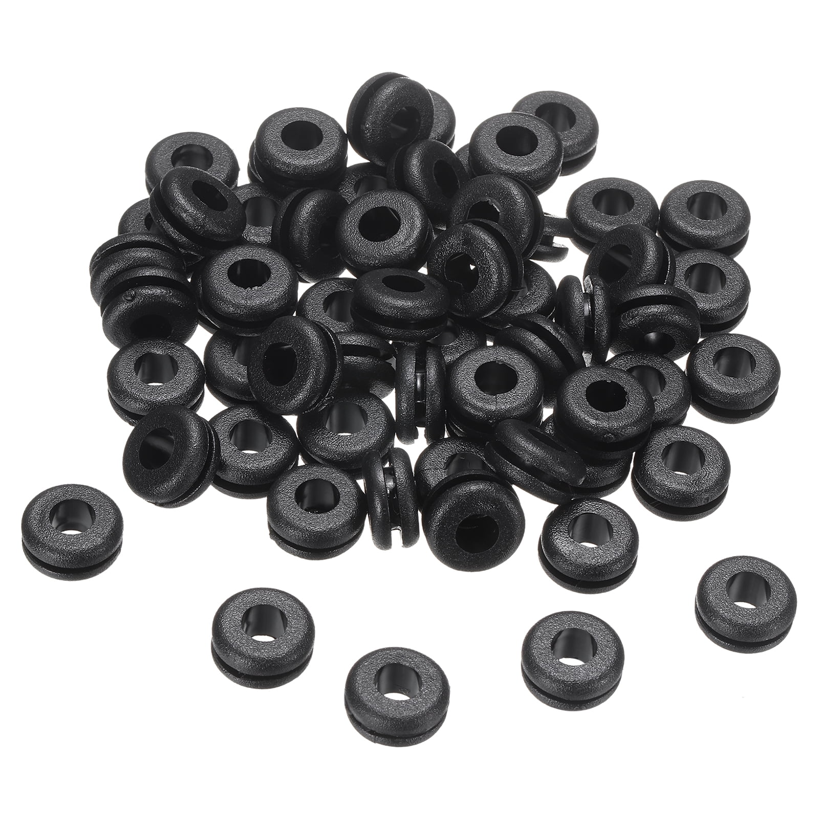 60Pcs Rubber Grommets 1/4 ID, 3/8 Drill Hole, Firewall Grommet ...