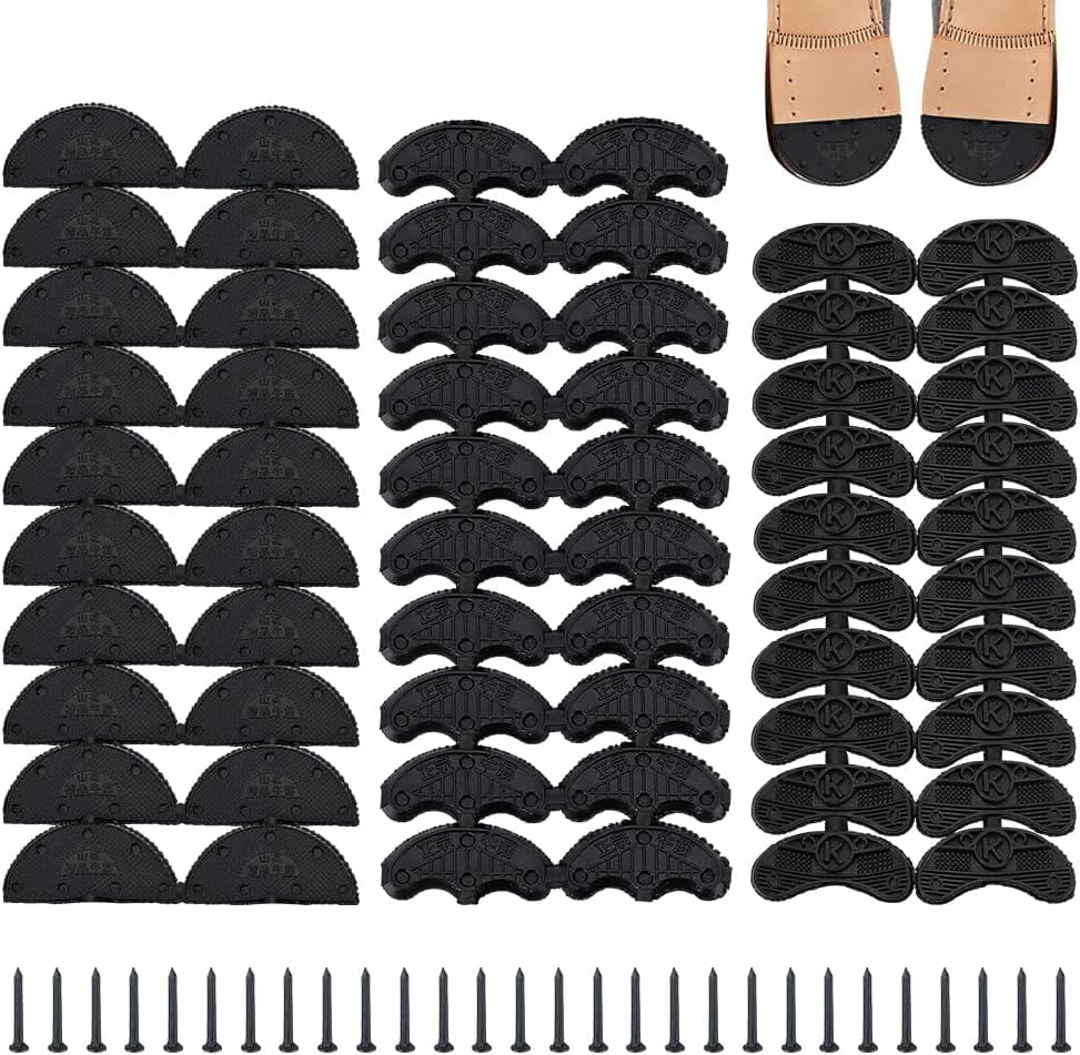60Pcs Rubber Shoes Heel Taps Black Heel Plates Shoe Sole Heel Shoes ...