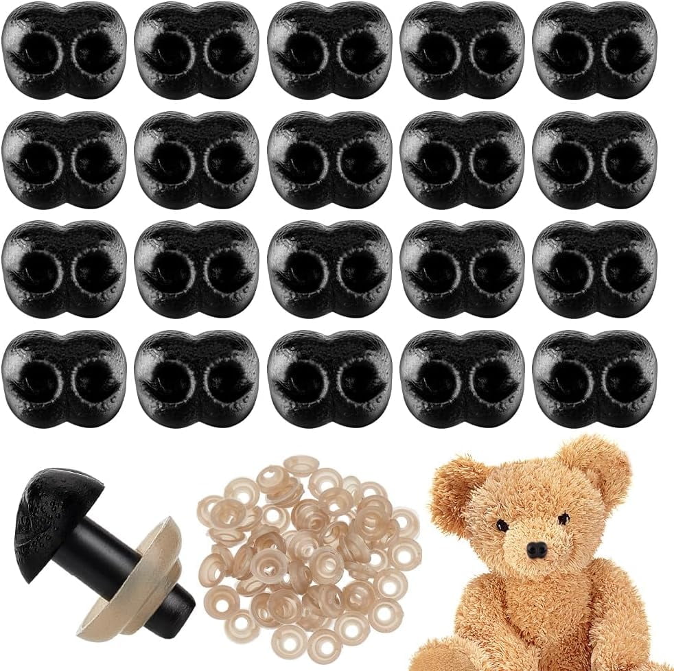 60Pcs Safety Noses for Amigurumi Plastic Animal Safety Noses with ...