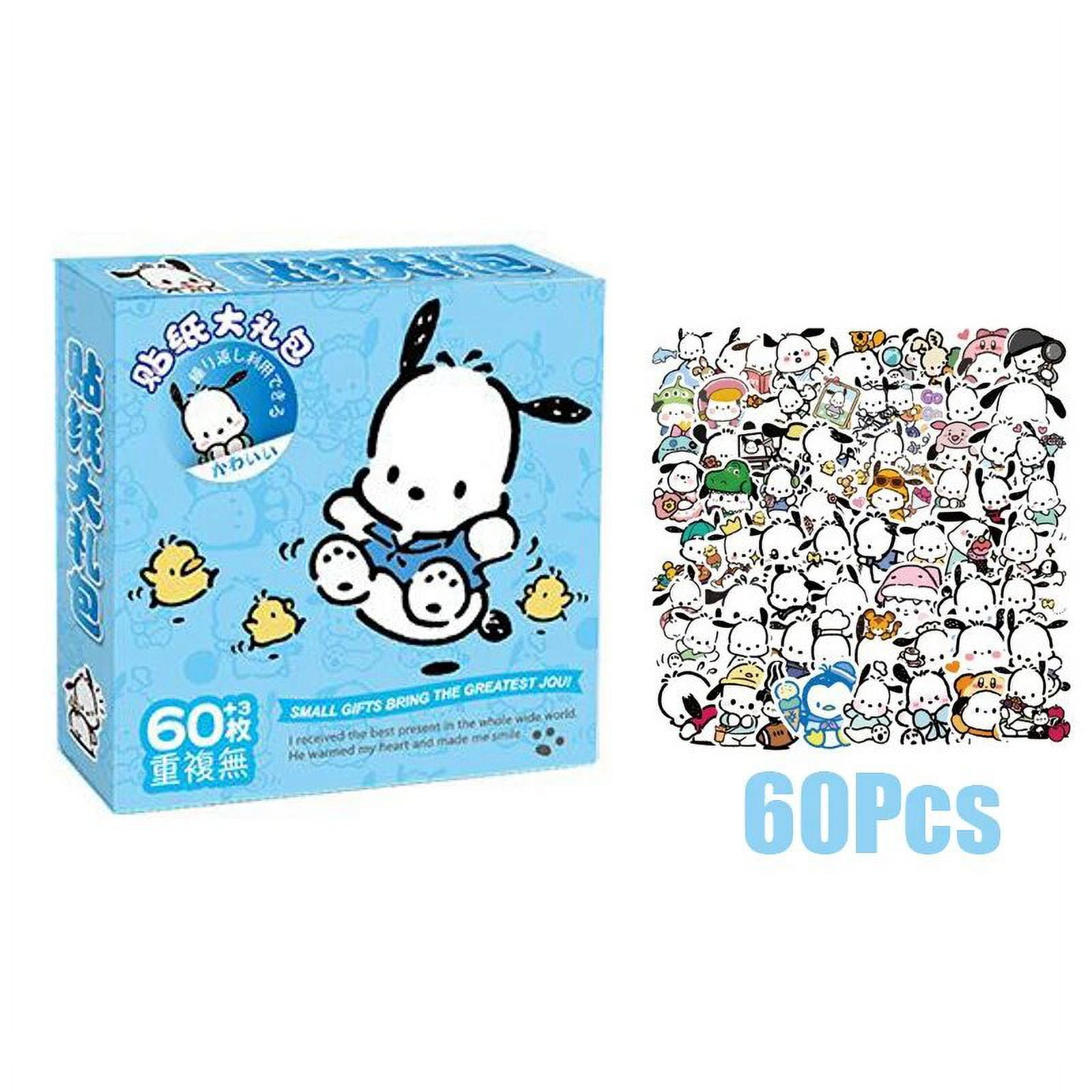 60pcs Sanrio Hello Kitty Kuromi Cinnamoroll Sticker For Laptop Phone