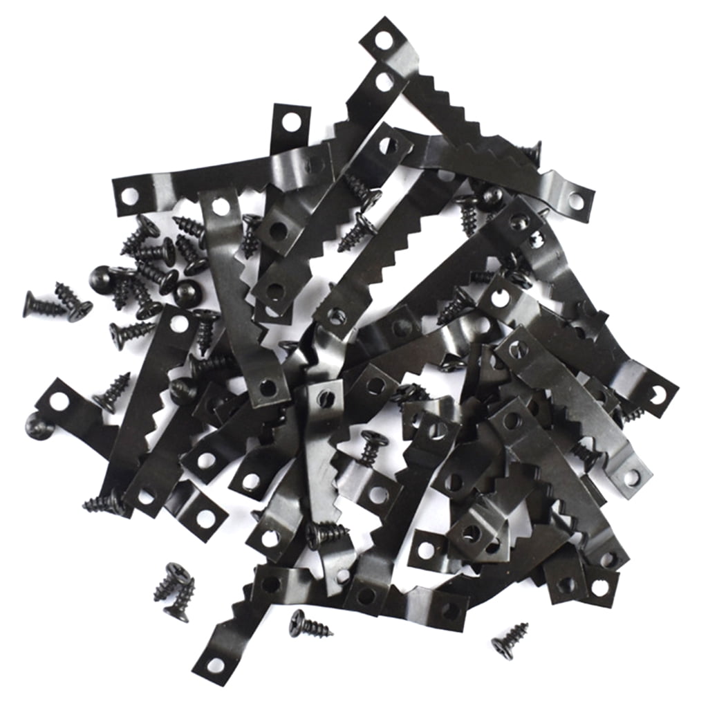 60Pcs Sawtooth Picture Hangers with Screws Picture Hang Solution ...