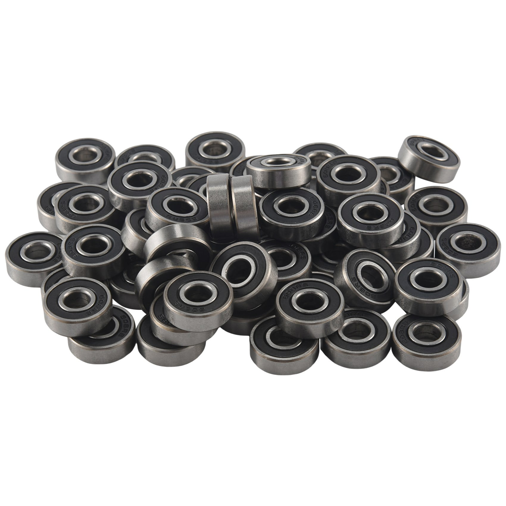 60Pcs/Set 608 Ball Bearing ABEC-5 8X22X7 mm Deep Groove Carbon Steel ...