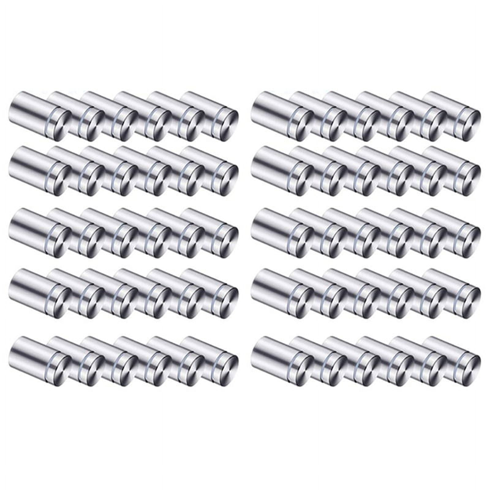 60Pcs Sign Standoff Screws Advertising Screws Stainless Steel Wall ...