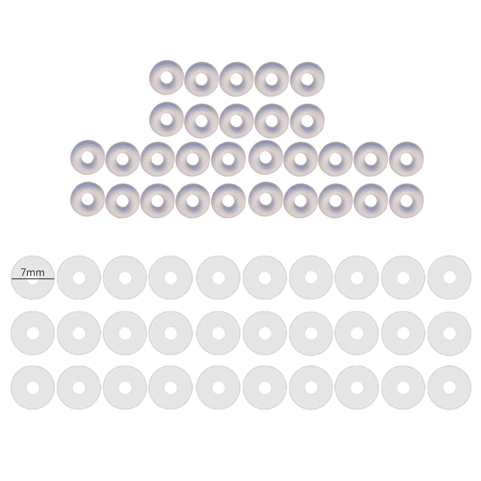 60Pcs Silicone Healing Non Pull Piercing Discs for Piercing Bump 3/5/7 ...