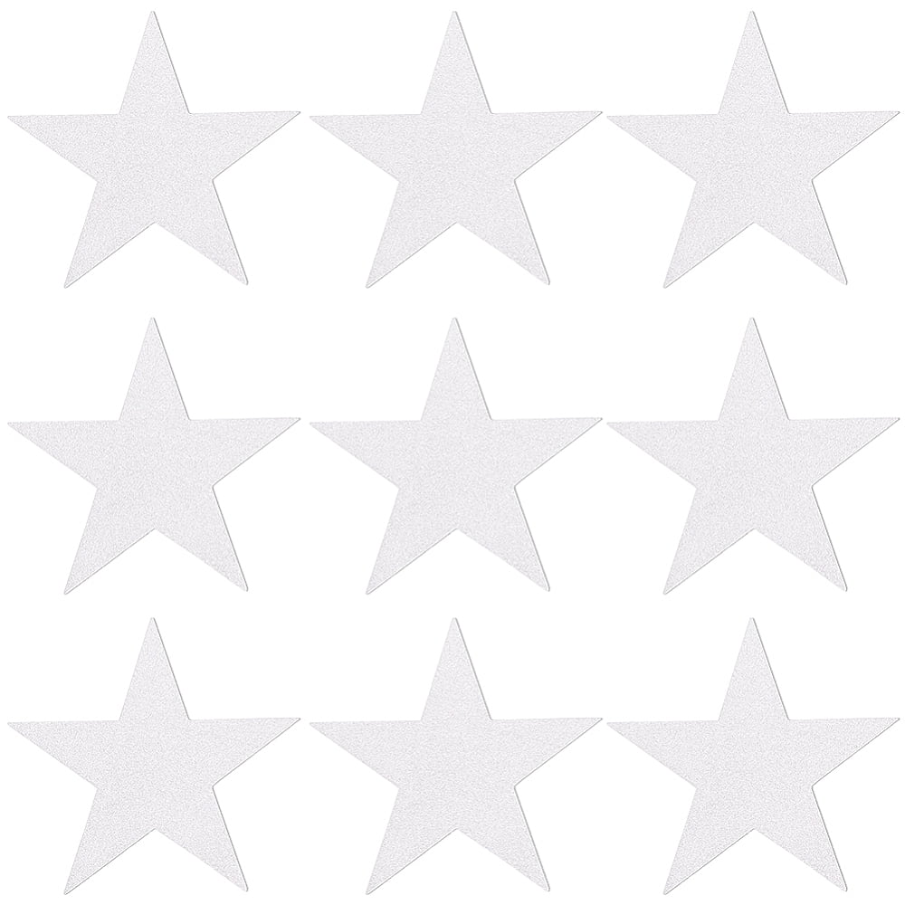 60Pcs Silver Cutout Stars Paper Star Cutouts 6 Inch Double Sided ...