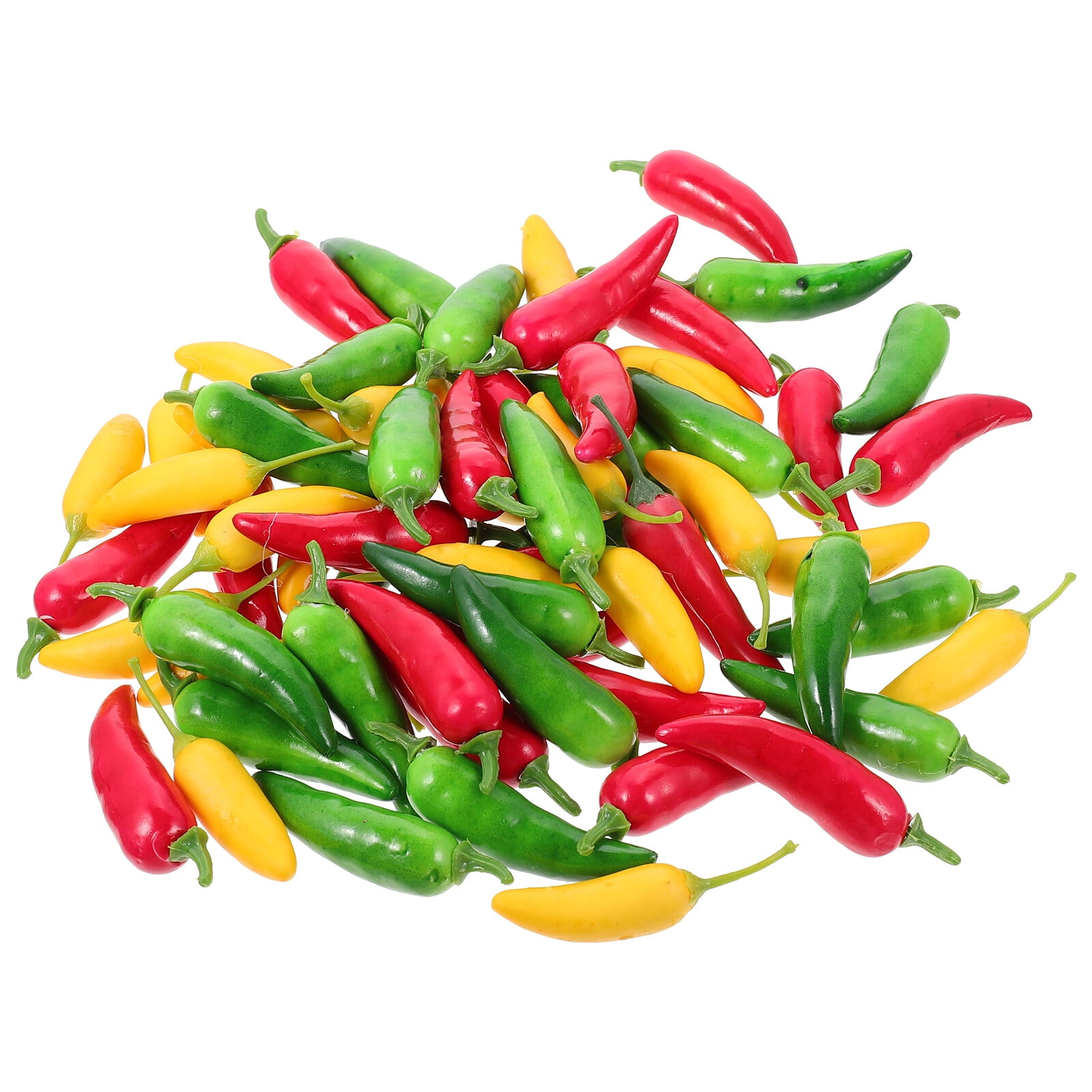 HOMEMAXS 60 Assorted Color Artificial Peppers Decorative Ornaments for ...