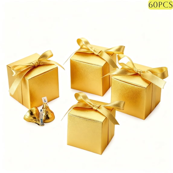60Pcs Small Gift Boxes, 2 x 2 x 2 Inch Kraft Gift Boxes with Lids ...