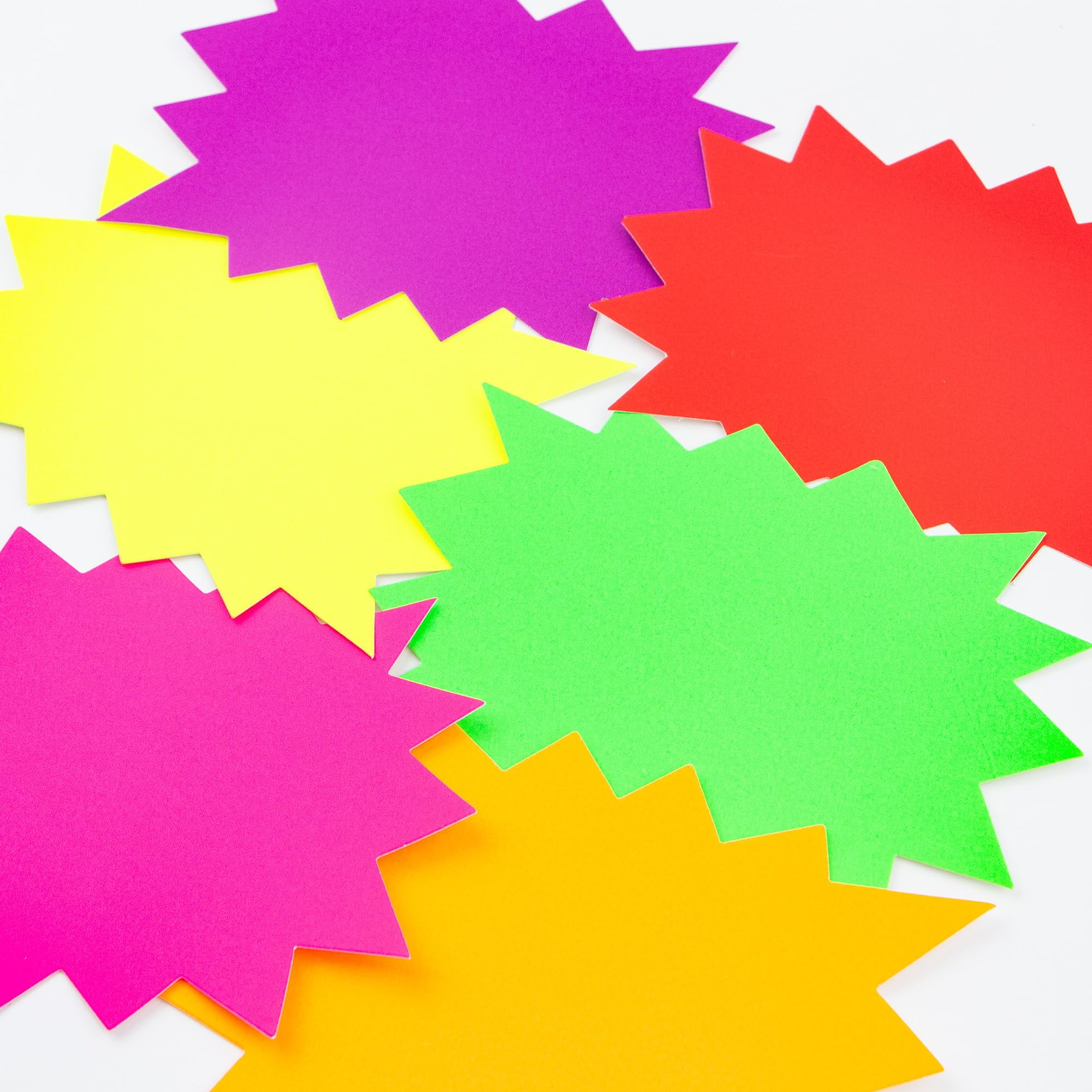 60Pcs Star Burst Signs Paper, 4.7 x 6.3 inches Starburst Signs ...