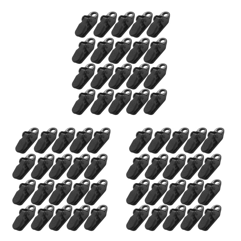 60Pcs Tent Awning Canopy Clamp Tarp Clip Snap Canvas Anchor Gripper Caravan Jaw Grip Trap ...