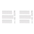 60Pcs Vertical Blind Stem Replacement White Stems for Window Carrier ...