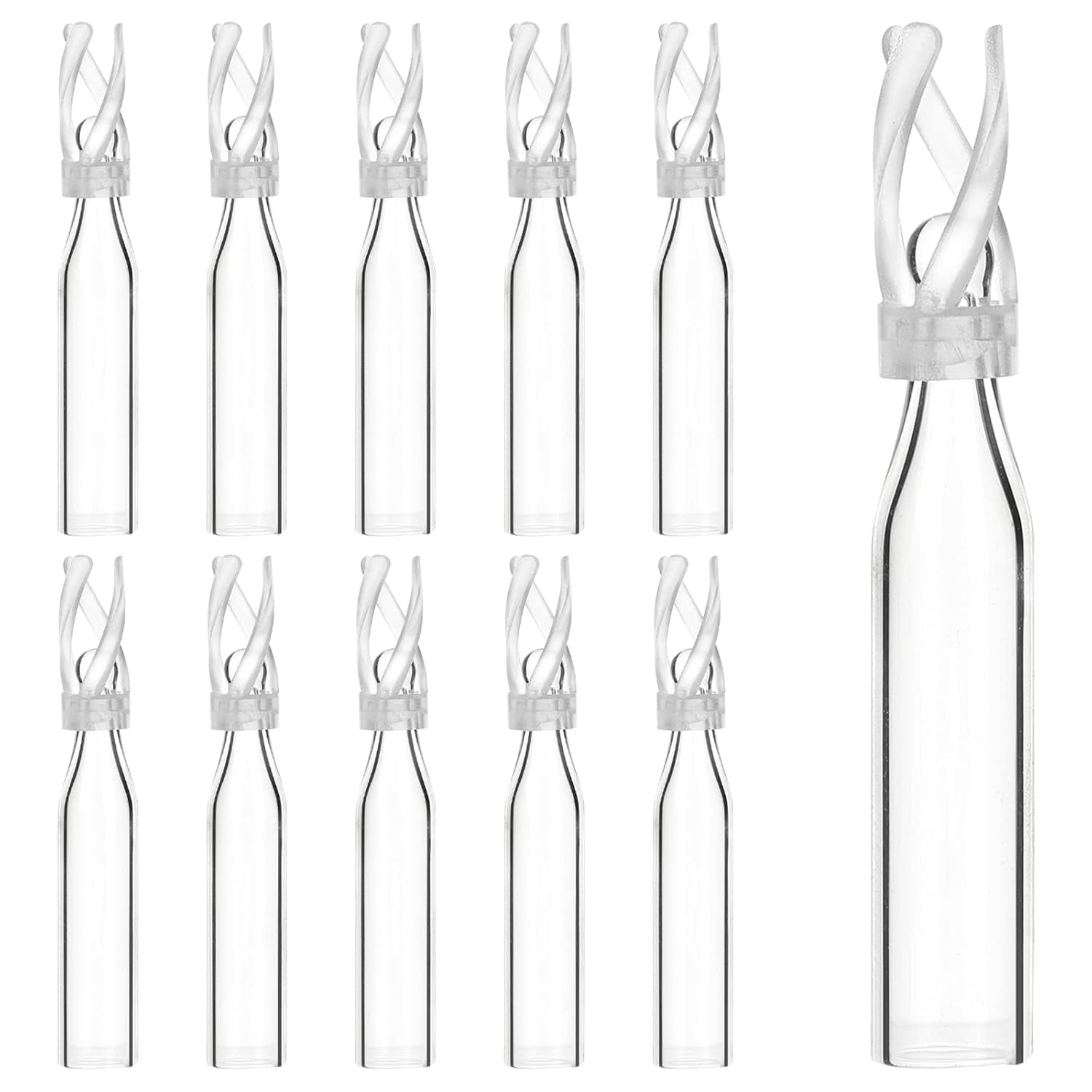 60Pcs Vial Insert Conical Base 250ul Volumen with Polyspring Plastic ...