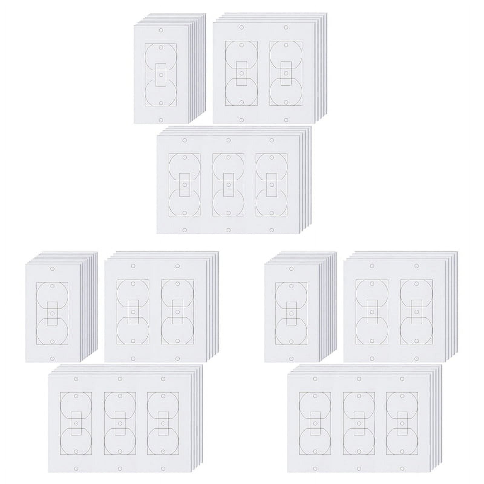 60Pcs Wall Insulation Outlet Insulators Sealers,Electrical Outlet ...