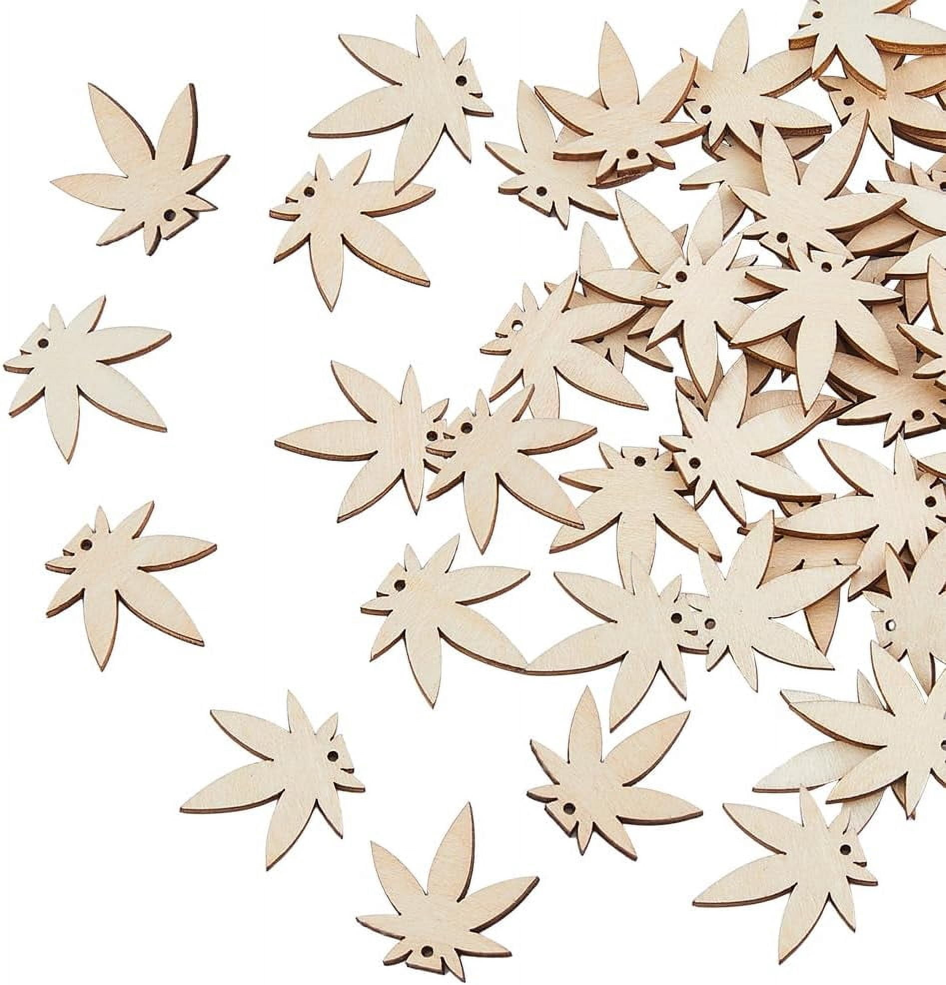 60Pcs Wood Earring Blanks DIY Earrings Pendants Blanks Unfinished Wood ...