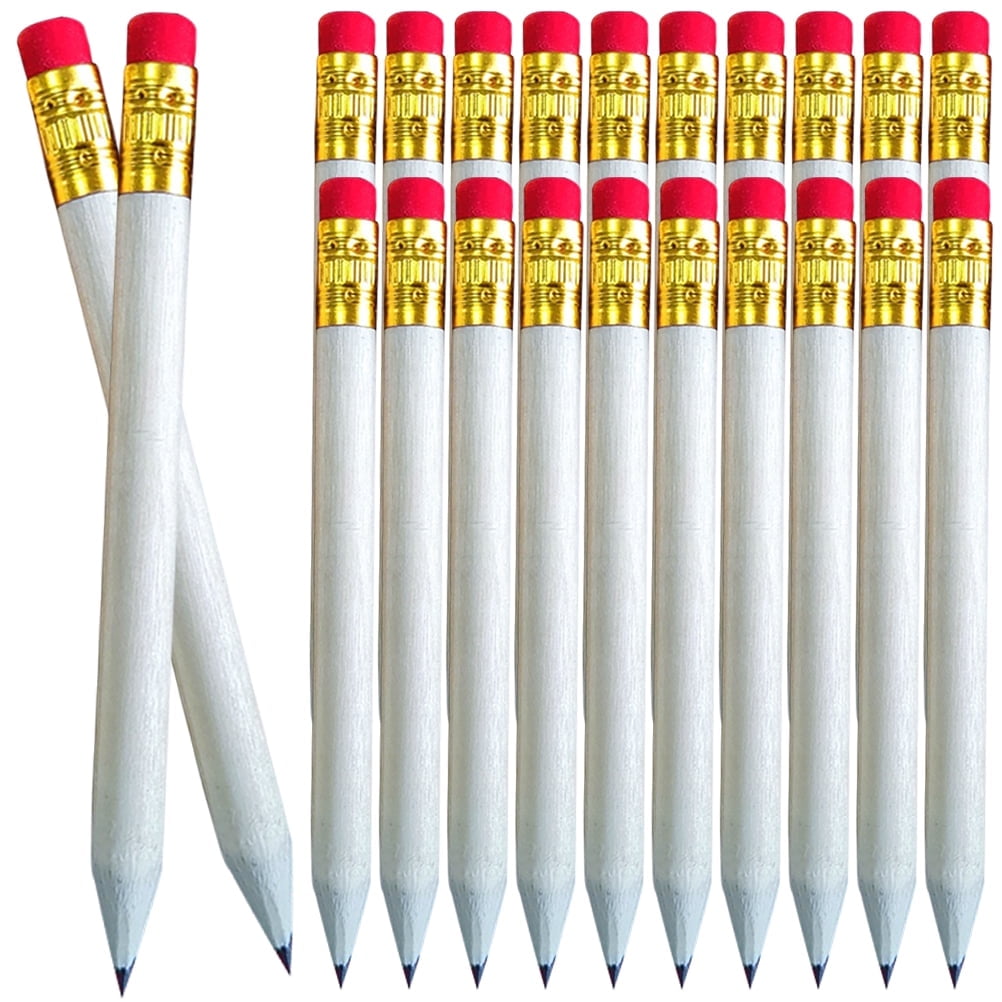60Pcs Wood Pencils with Eraser Short Pencils Golf Pocket Pencils Short ...