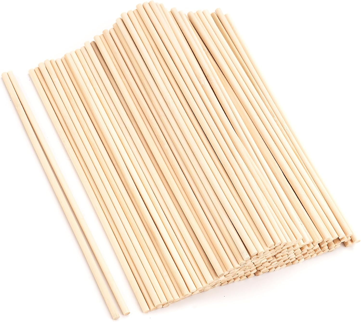 60Pcs Wooden Dowel Rods 1/4 x 12 Inch Precut Wooden Rod Sticks, Wood ...