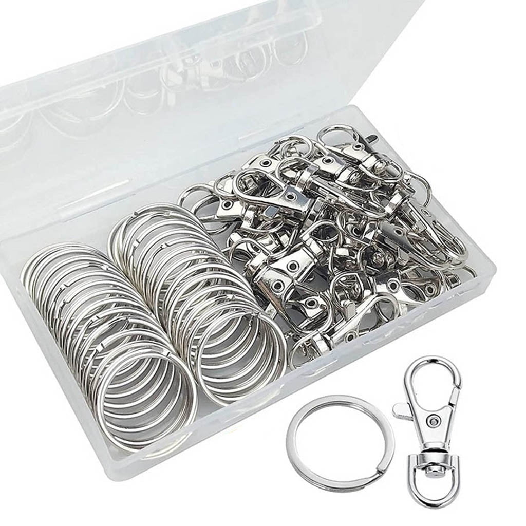 60Pieces of High Quality Rotating Lanyard Snap Hook with for Key Ring ...