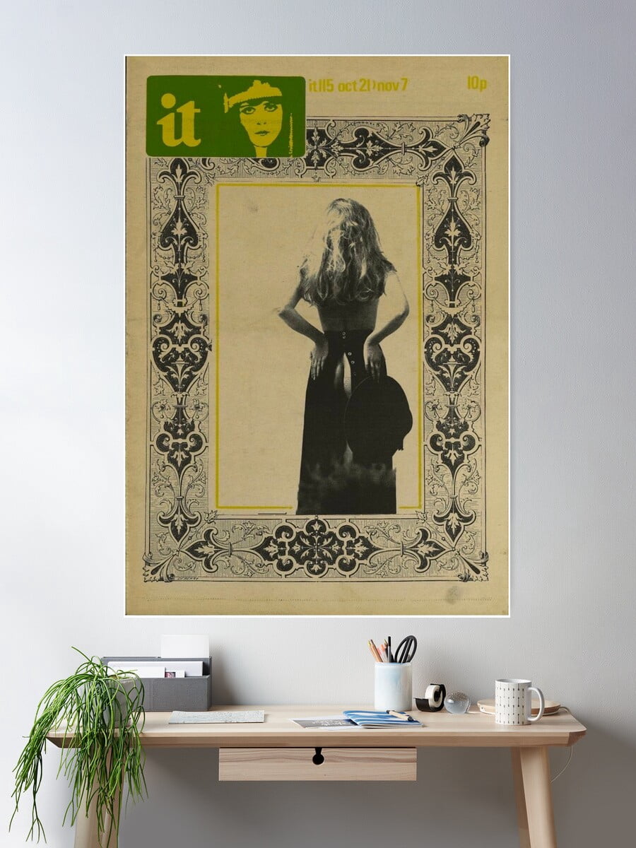 60S Vintage Magazine Poster Wall Art, Modern Wall Decor For Living Room ...