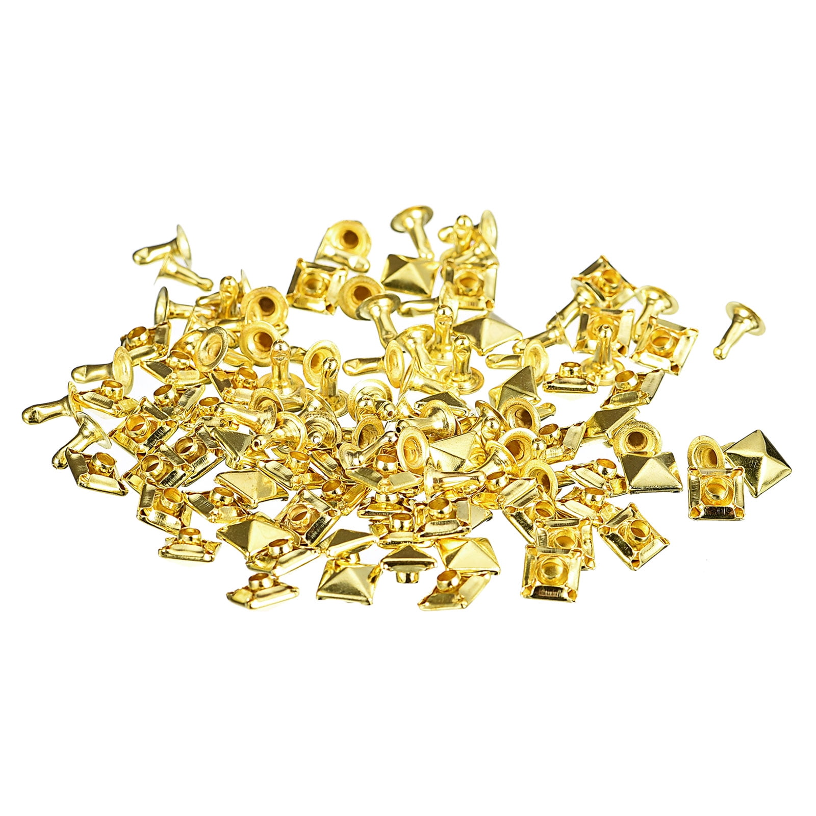 60Sets Spike Rivet, 6mm Cone Rapid Rivet Nailhead Studs Copper Punk ...