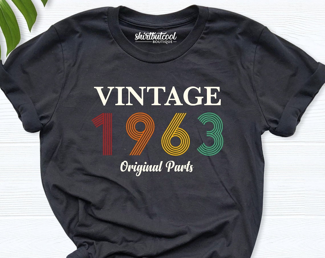 60Th Birthday Gift, 60Th Birthday Shirt, Born 1963 Birthday Shirt ...