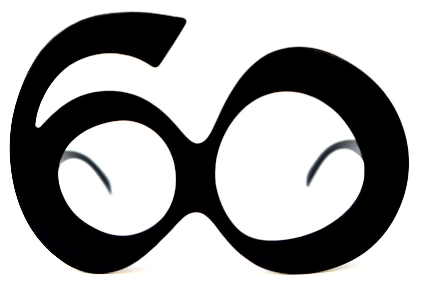 60Th Birthday Glasses Anniversary Eyeglasses Black Number Frame Party ...