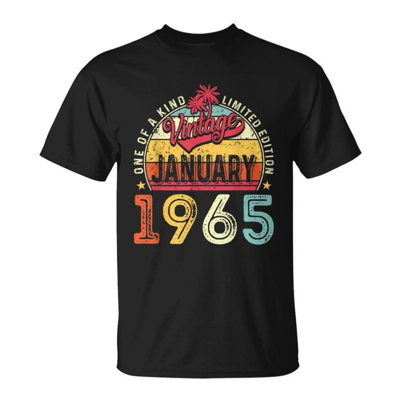 60Th Birthday January 1965 Women TShirt - Walmart.com