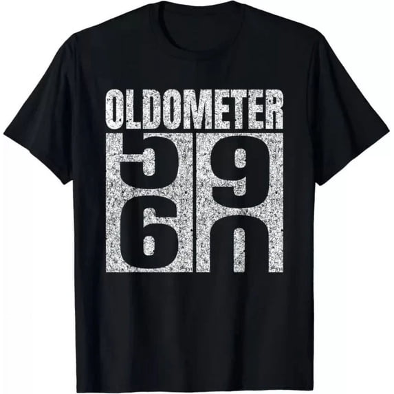 60Th Birthday Oldometer 59-60 Vintage Funny Gifts Men Women, Unisex T ...