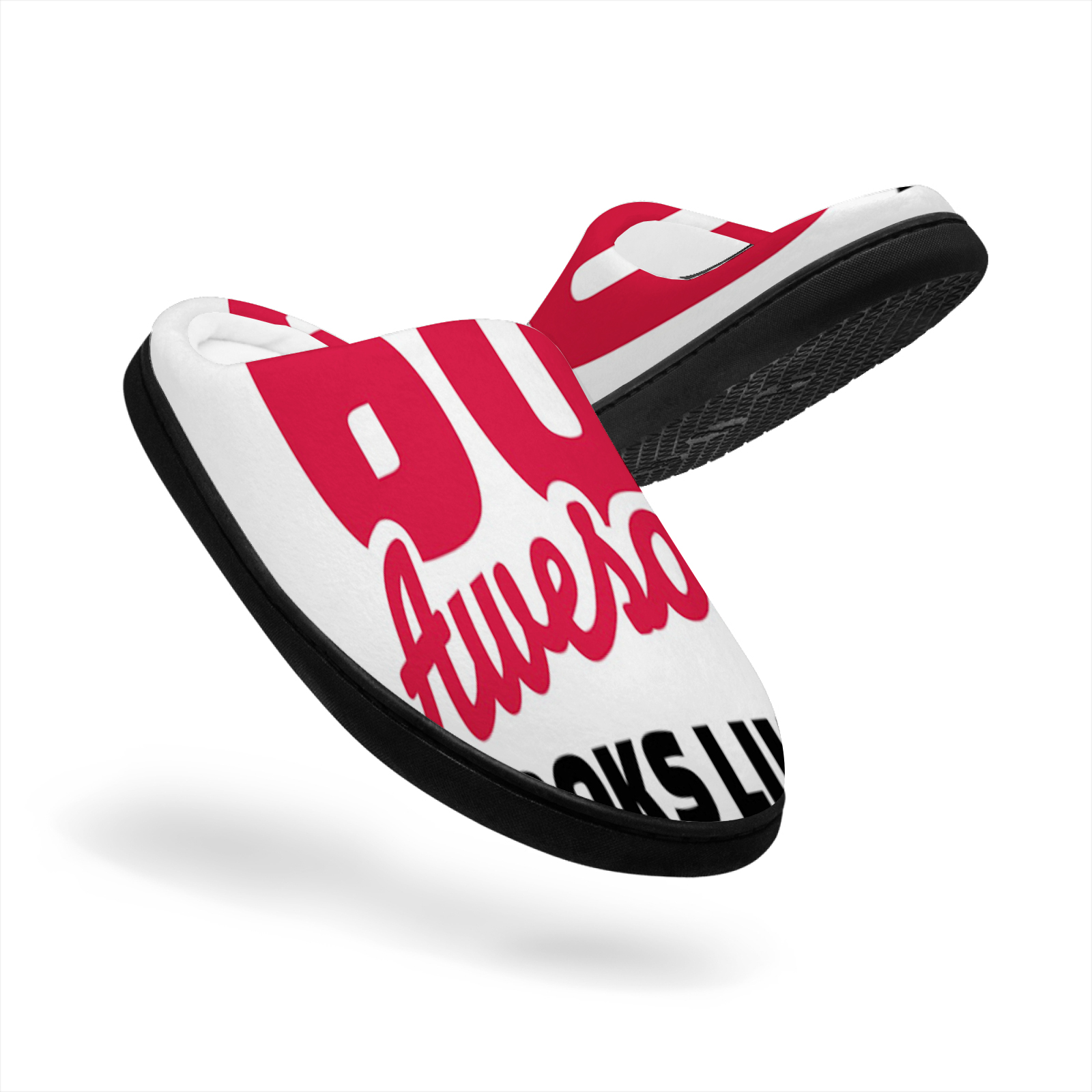 60Th Birthday Print,Womens Cozy flannel Slippers Soft Slip on,Birthday ...