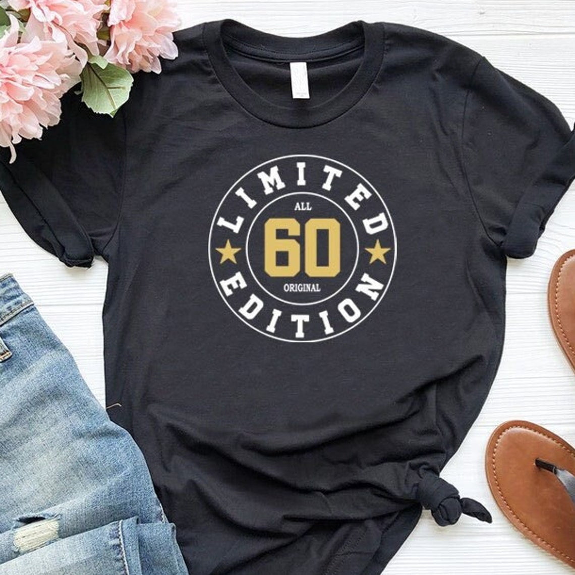 60Th Birthday Tshirt,Born In 1965 Shirt,Limited Edition Shirt,Turning ...