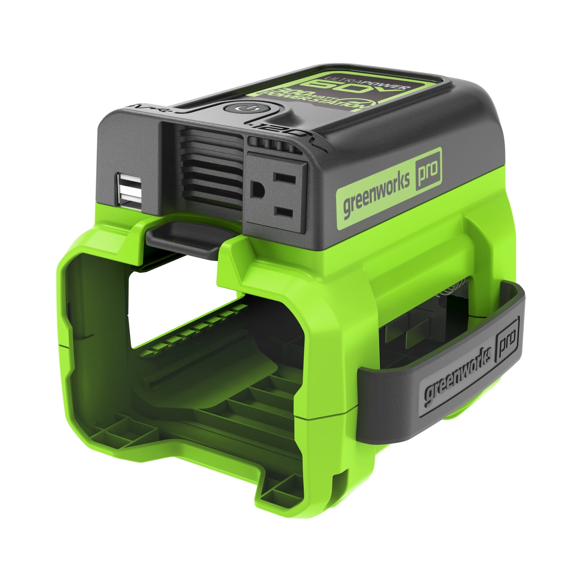 Greenworks Pro 60V 300W Compact Inverter with USB Outlets, 120V Power ...
