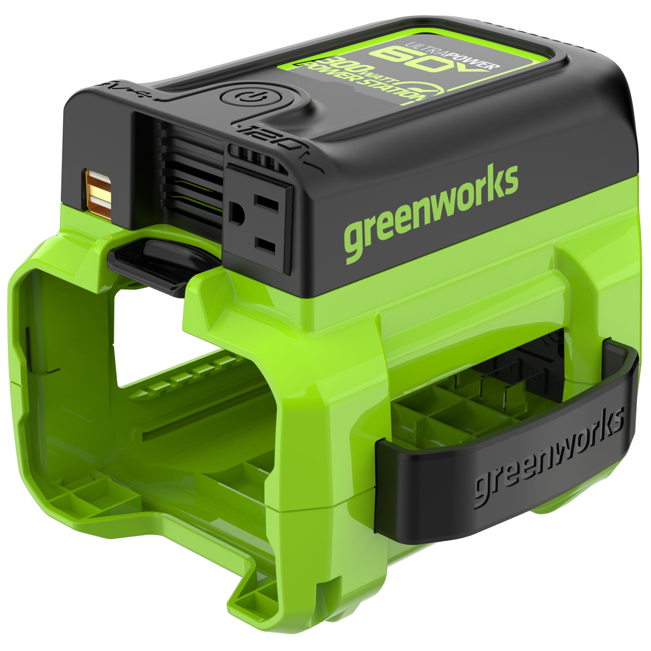 Greenworks 60V 300W Continuous Portable Power Station for Traveling, Tailgating & More 1816402T ...