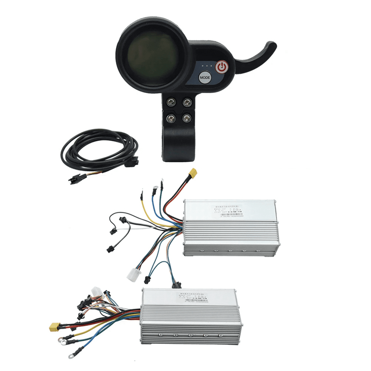 60V 50A Brushless Controller Dual Motor+36V-60V LCD Display Dashboard ...