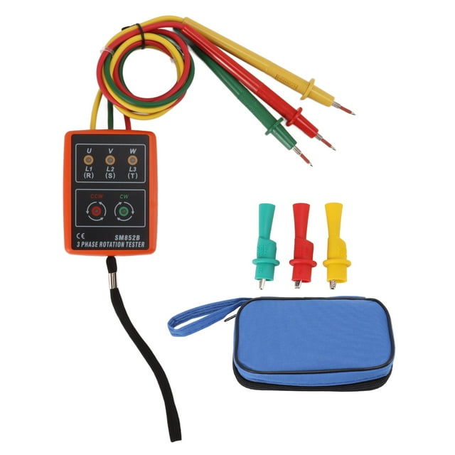 60v600v Three Phase Sequence Meter High Efficiency Ac Phase Rotation