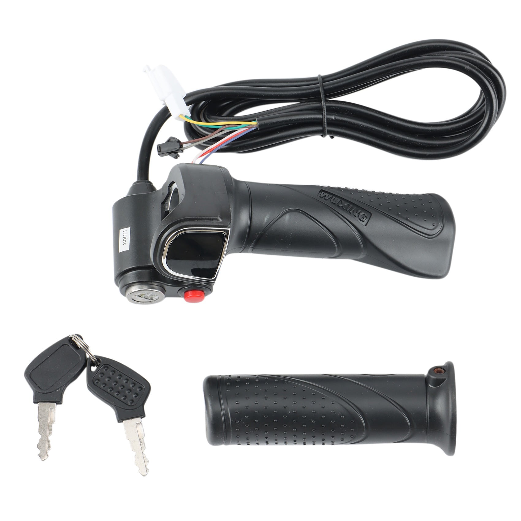60V Gas Handle Twist Throttle with Battery Indicator&Latching Switch ...