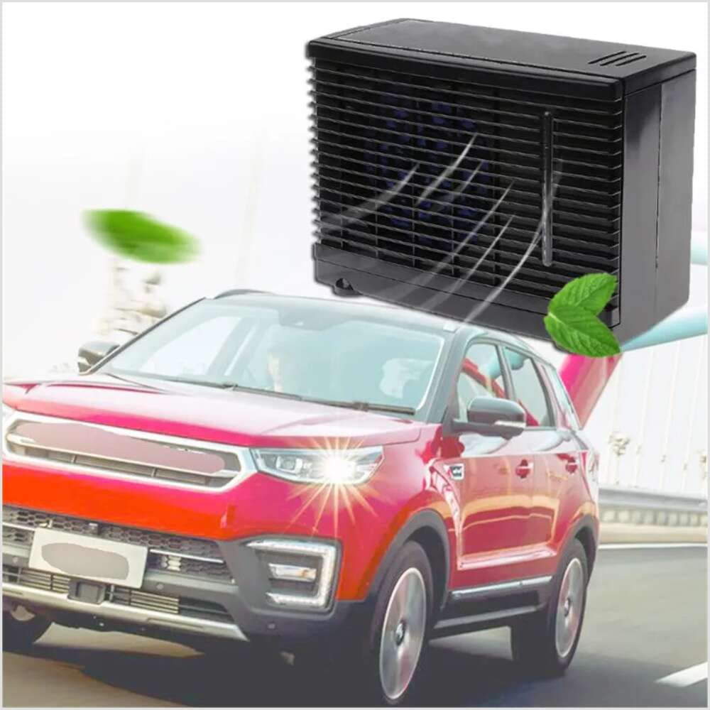 60W 24V Black Portable Mini Air Cooling Fan Car Air Conditioner Water ...