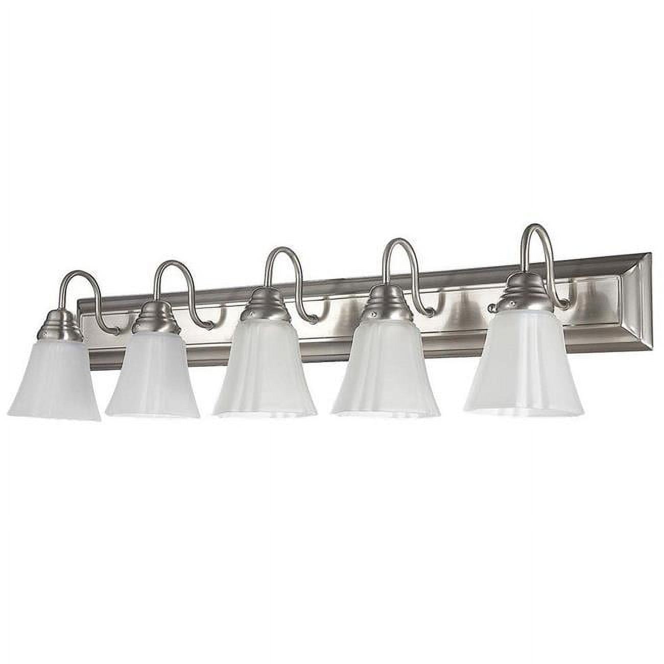 60W 5-Light Vanity Fixture, Brushed Nickel - Walmart.com