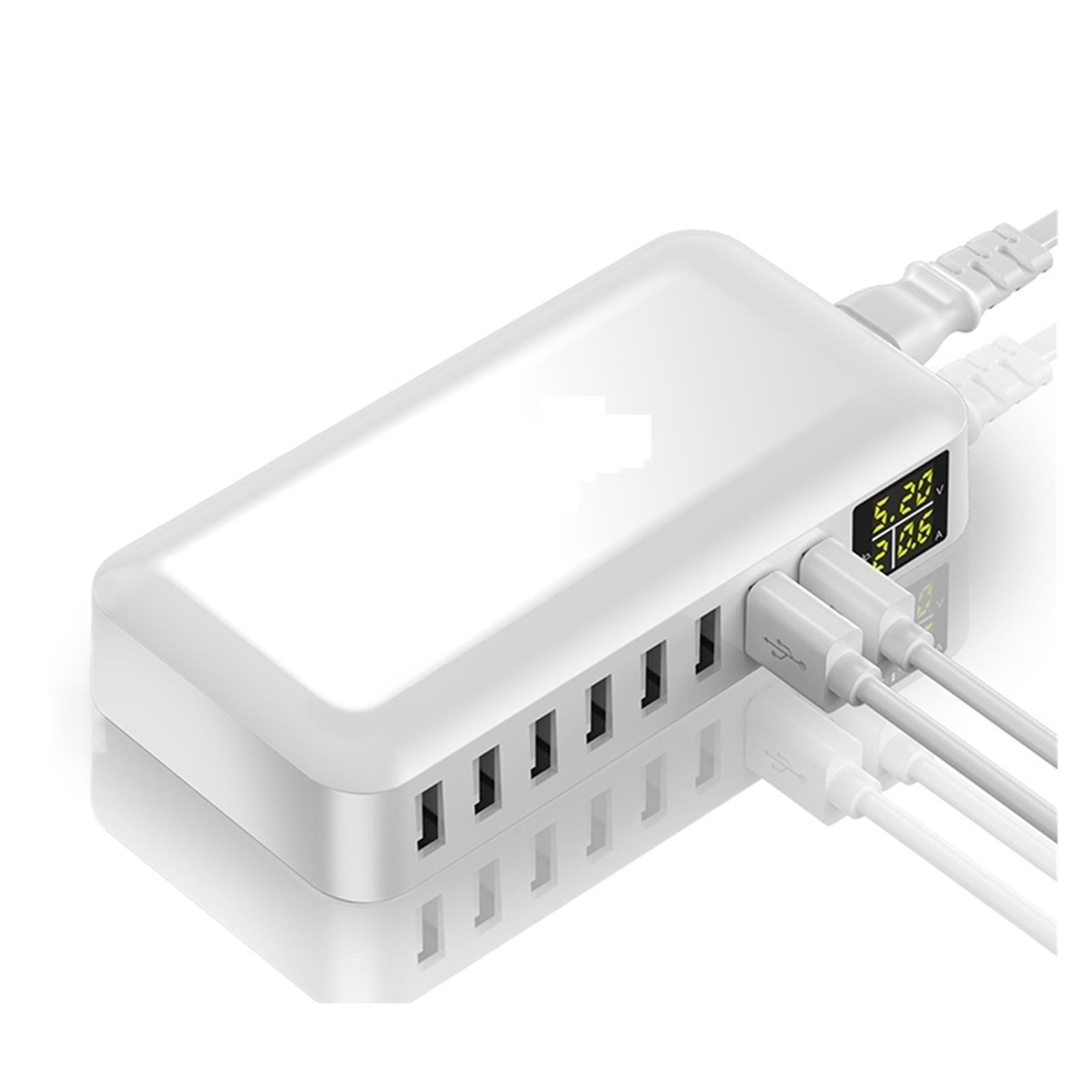 60W 8 Port USB Fast Charger QC3.0 Smart Quick Charge LED Display Multi ...