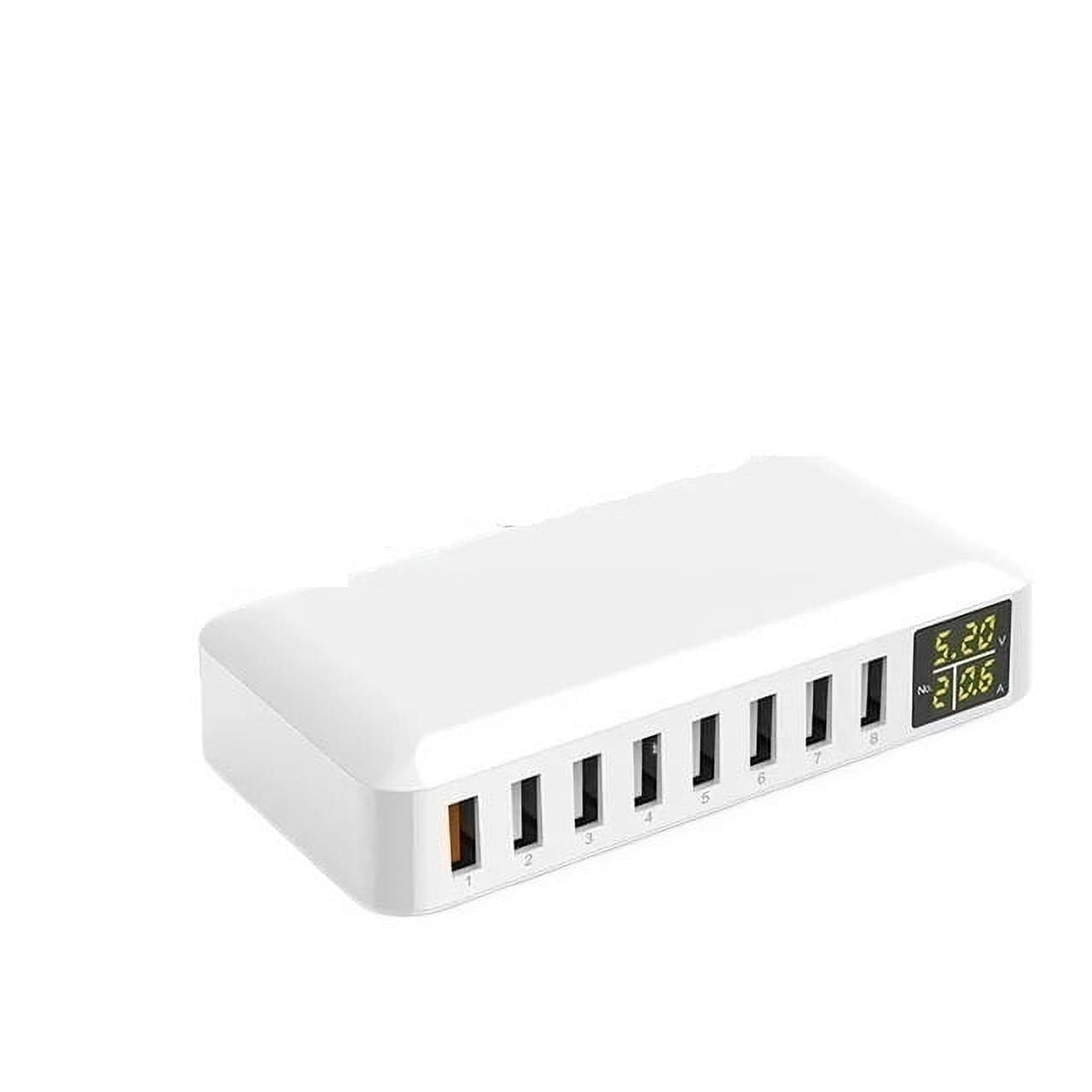60W 8Port USB Fast Charger QC3.0 HUB Smart Quick Charge with LED ...