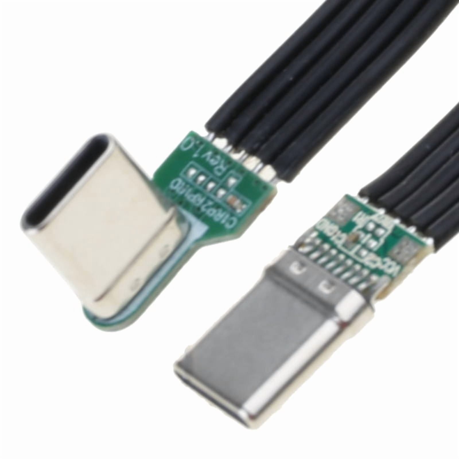 60W 90 Degree USB C Male to USB C Female Cable Fast Charging Cable ...