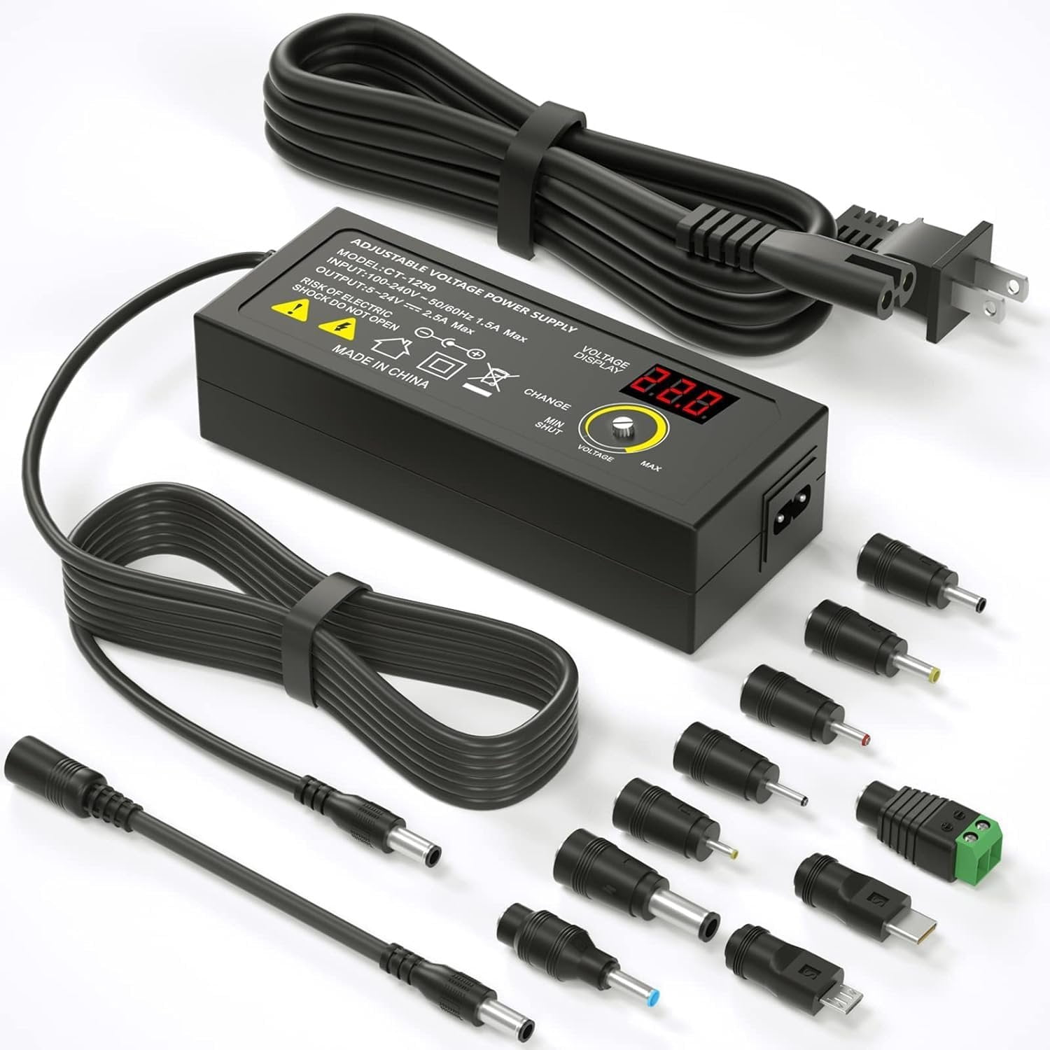 60W Adjustable 5V24V Power AC to DC Switching 5V 6V 9V 12V 15V 17V 18V ...